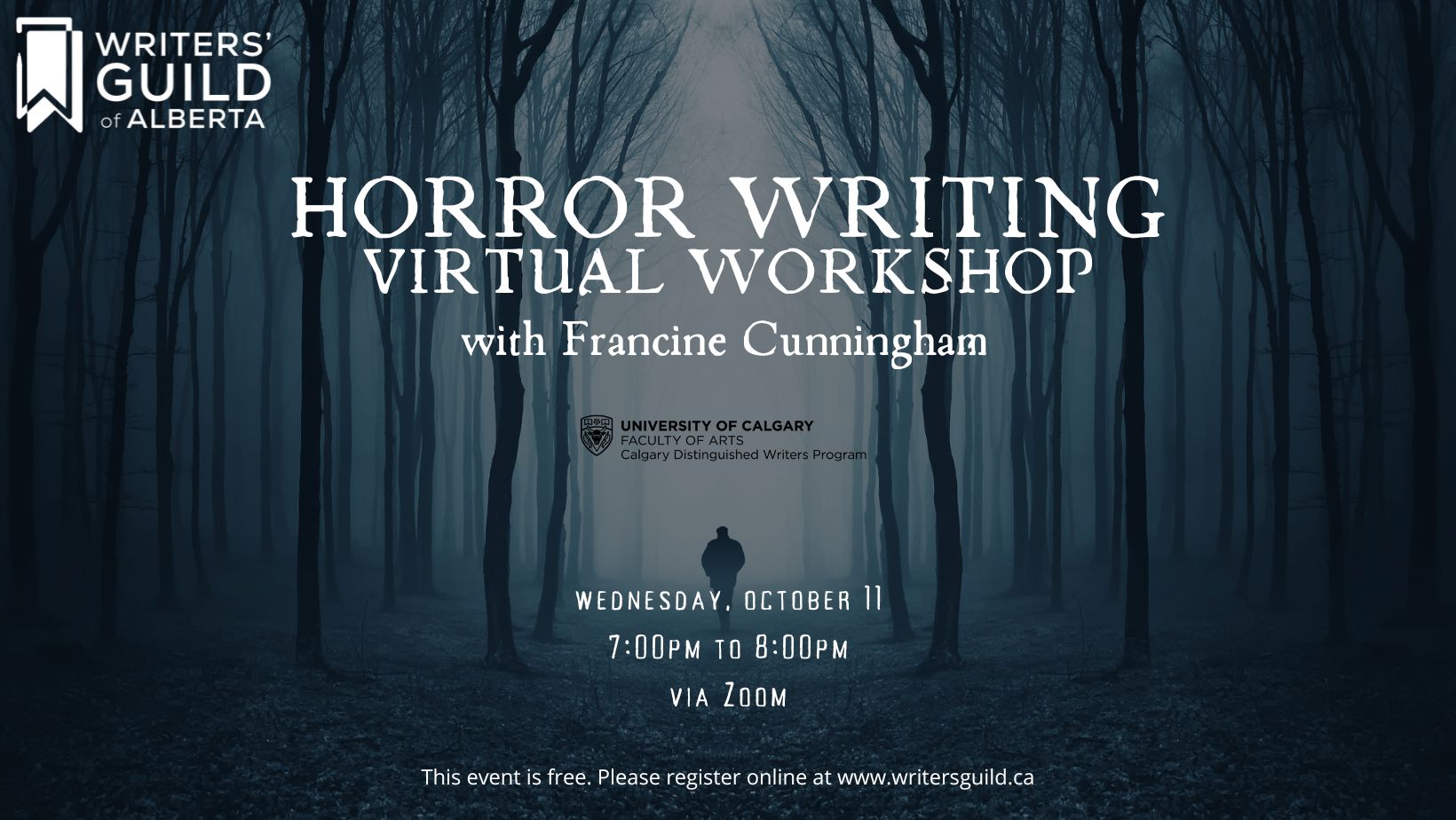 Horror Writing Workshop with Francine Cunningham (VIRTUAL – Oct. 11 ...